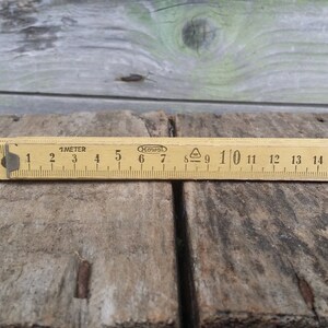 Vintage Wooden Ruler, Folding Ruler, Yellow Wooden Meter, Measuring ...