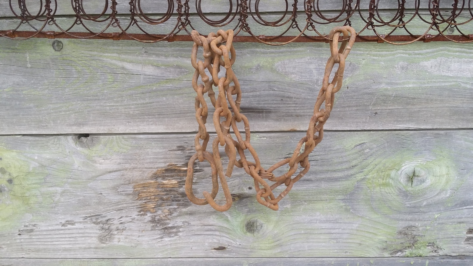 Vintage Chain Rusty Chain Antique Iron Chain Hand Forged - Etsy