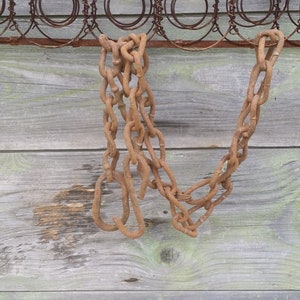 Vintage Chain Rusty Chain Antique Iron Chain Hand Forged - Etsy
