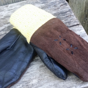 Vintage Leather Gloves, Winter Gloves, Warm Gloves, Children's Gloves ...