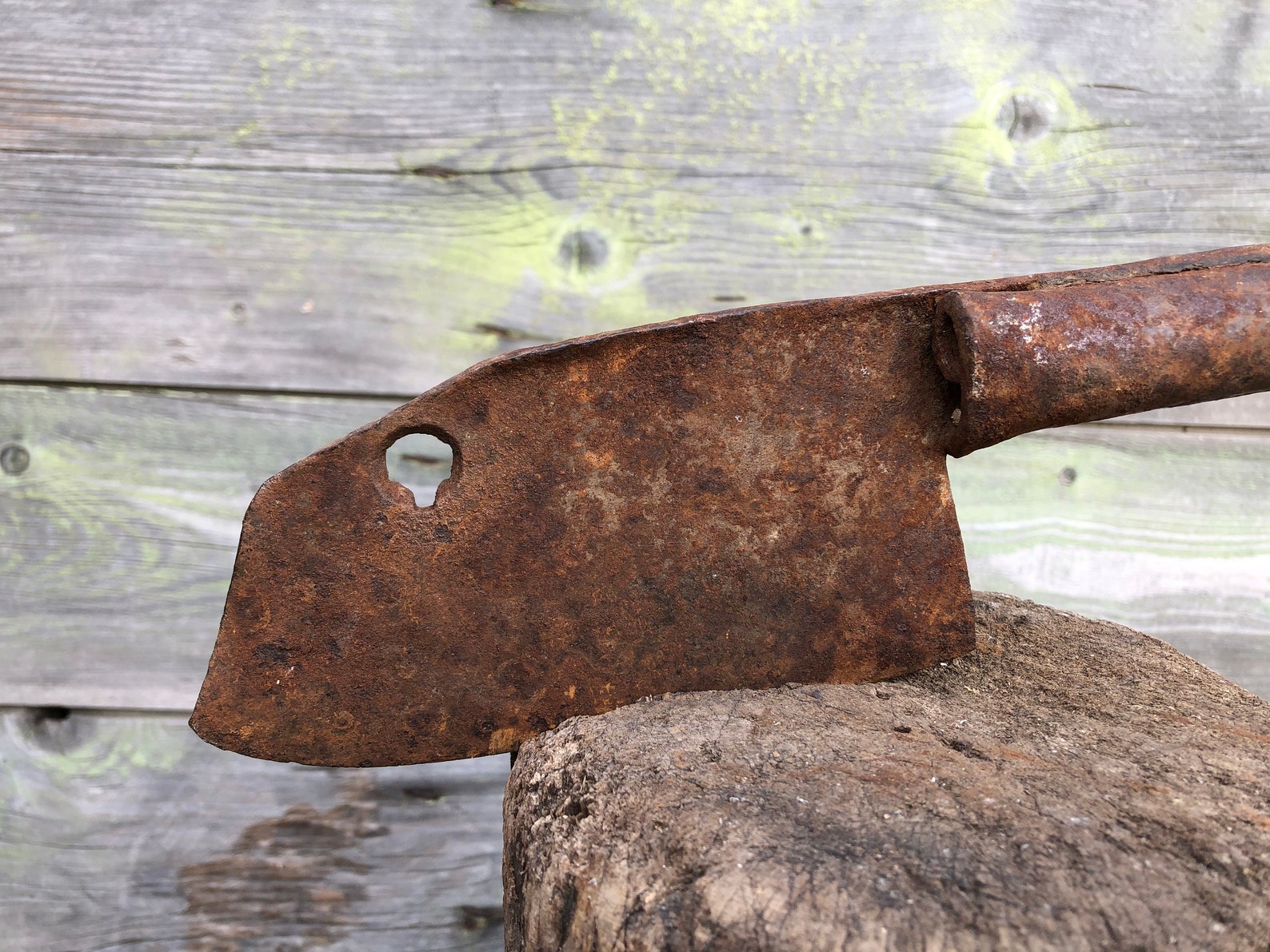 Vintage Cleaver Meat Cleaver Butcher's Knife Old Rusty | Etsy