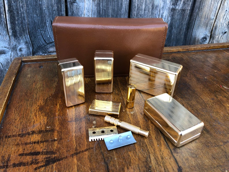 Vintage Shaving Kit Travel Shaving Kit Men's Grooming - Etsy
