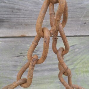 Vintage Chain Rusty Chain Antique Iron Chain Hand Forged - Etsy