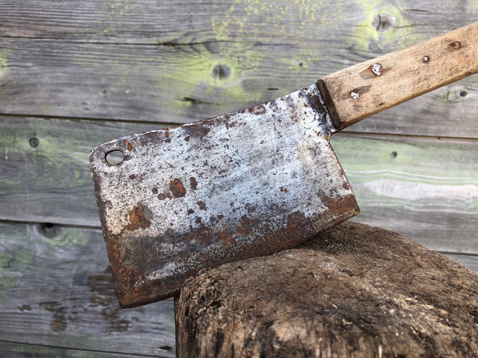 Vintage Cleaver Meat Cleaver Butcher's Knife Old Rusty - Etsy