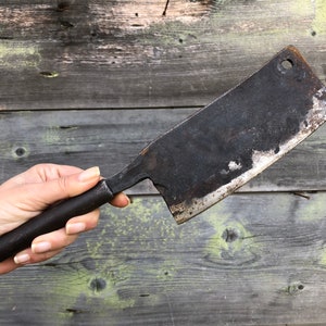 Vintage Cleaver, Meat Cleaver, Butcher's Knife, Old Rusty Cleaver ...