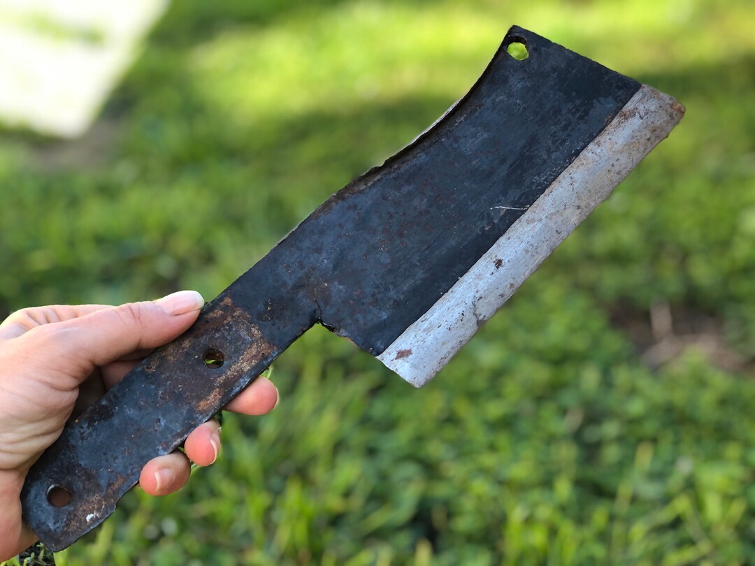 Vintage Cleaver, Meat Cleaver, Butcher's Knife, Old Rusty Cleaver ...