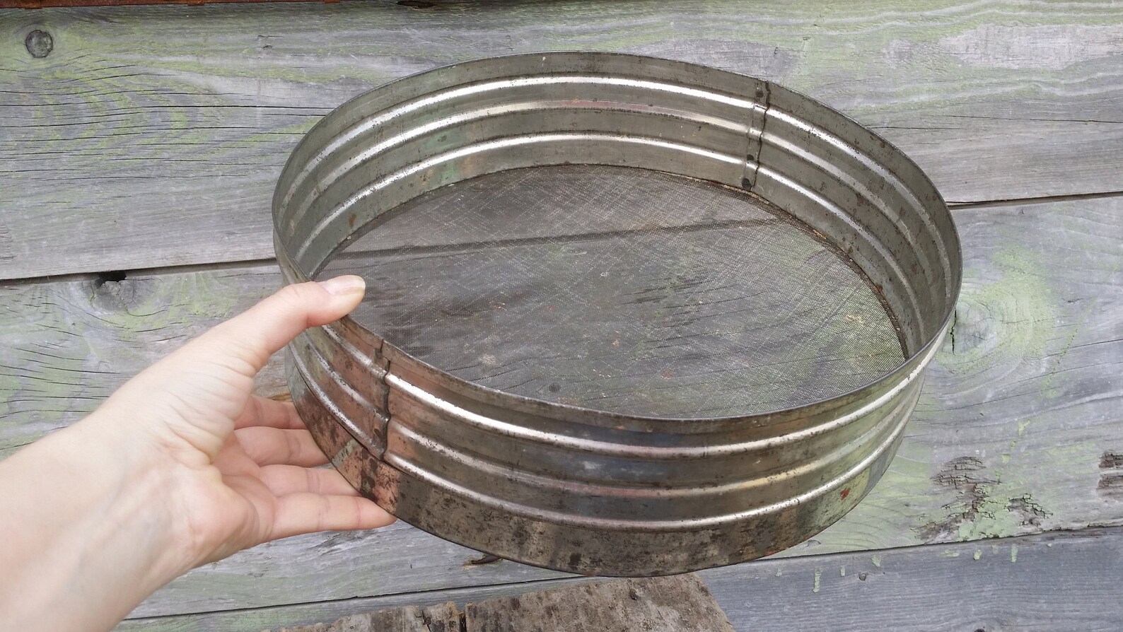 Vintage Sieve, Flour Sieve, Metal Sieve, Rusty Sieve, Old Sieve, Metal ...