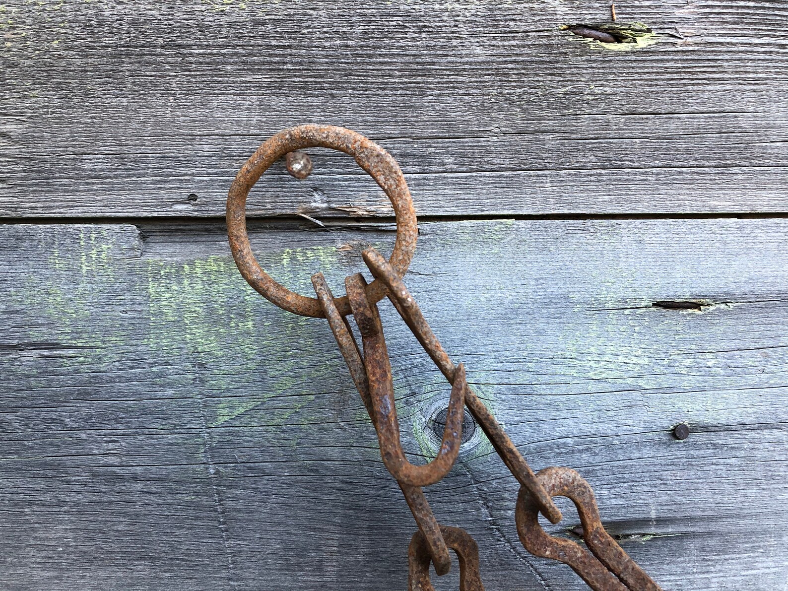 Vintage Chain, Rusty Chain, Hand Forged Chain, Primitive Iron Chain ...