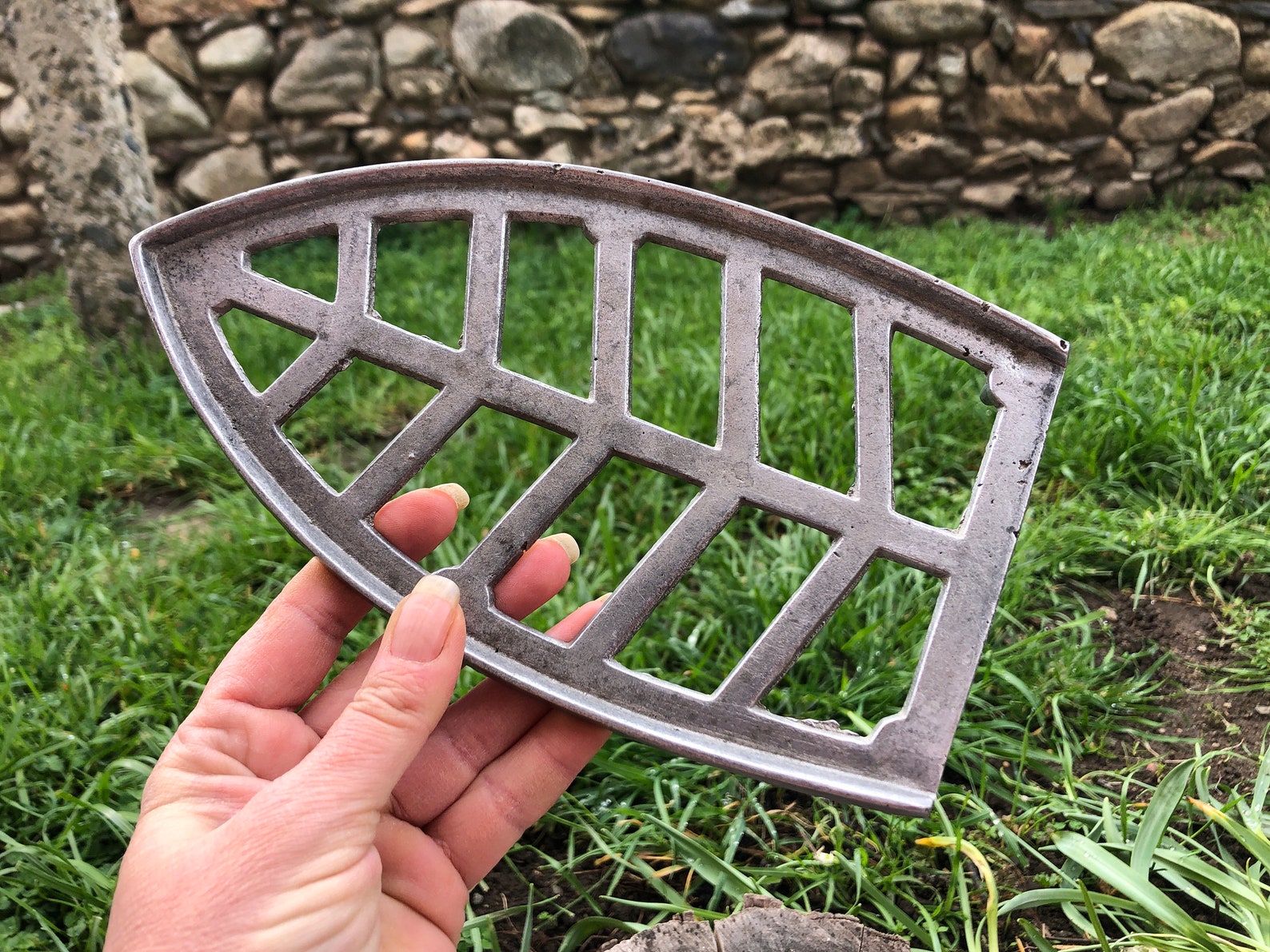 Vintage Iron Stand, Aluminum Iron Stand, Metal Iron Stand, Iron Holder ...