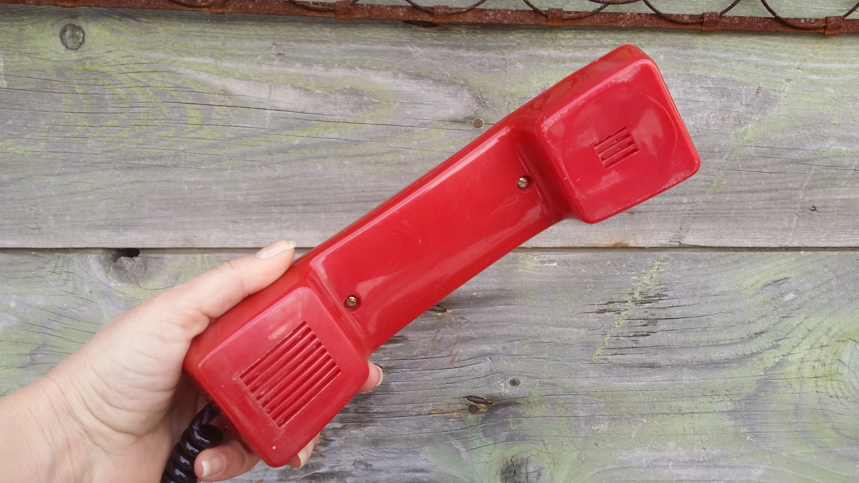 Vintage Rotary Phone Red Rotary Telephone Soviet Phone Desk | Etsy