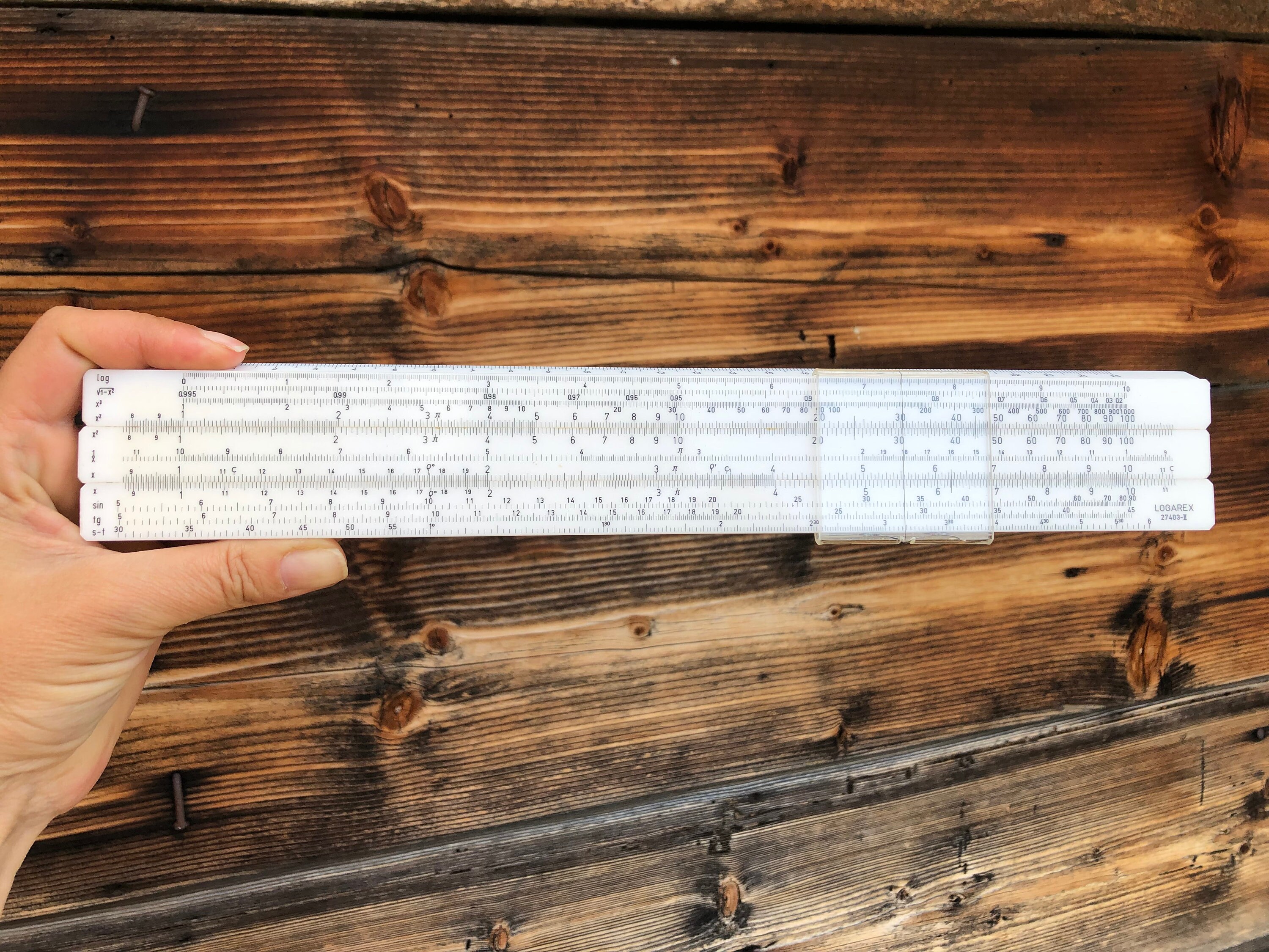 Vintage Logarithmic Ruler Slide Ruler Engineering Tools - Etsy
