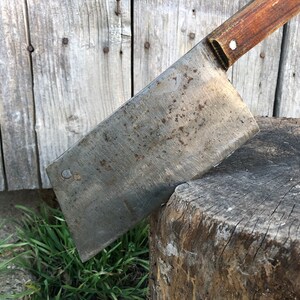 Vintage Cleaver, Meat Cleaver, Butcher's Knife, Old Rusty Cleaver ...