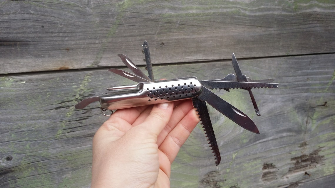 Vintage pocket knife Folding pocket knife Stainless steel | Etsy