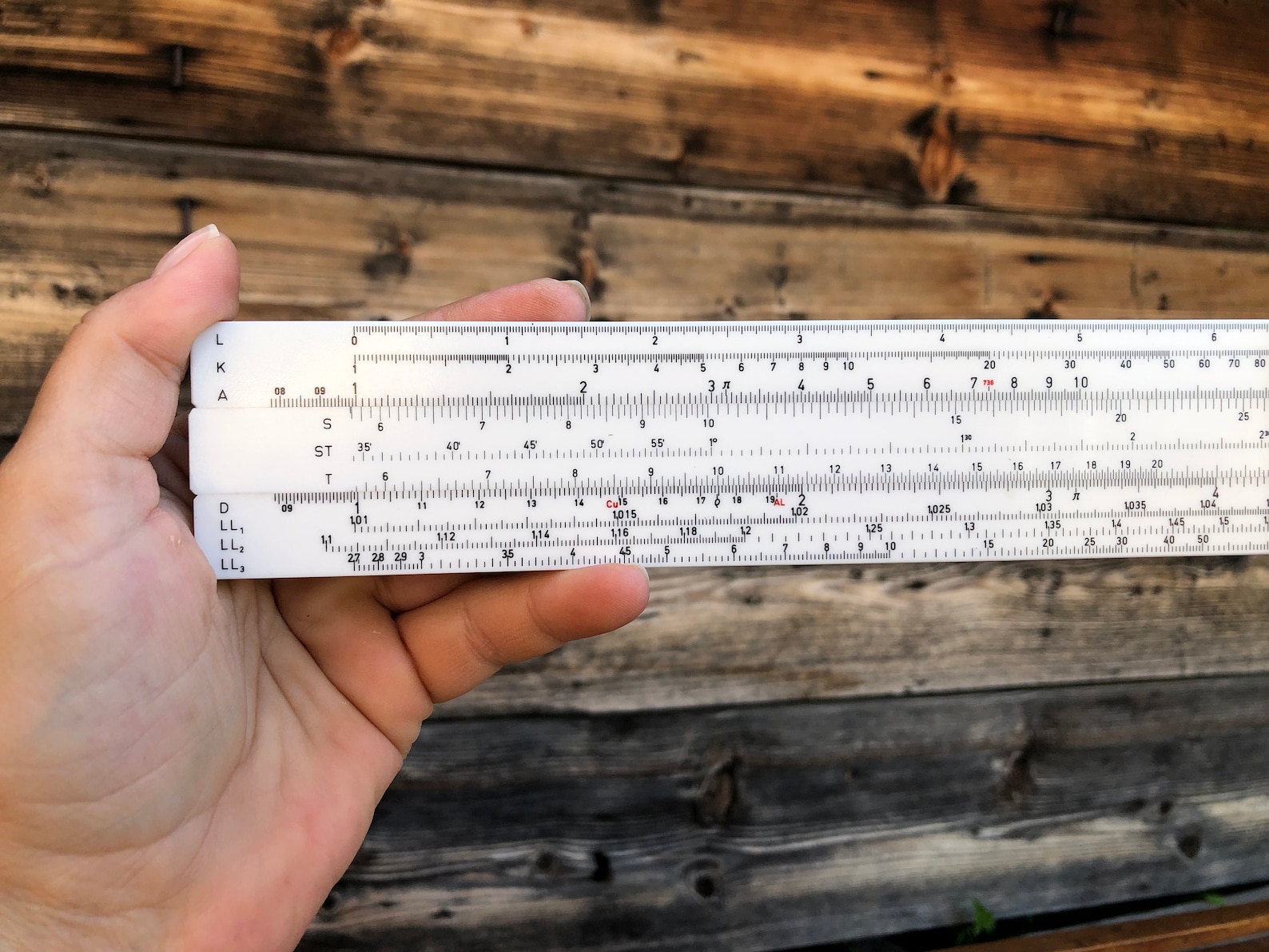 Vintage Logarithmic Ruler Slide Ruler Engineering Tools - Etsy