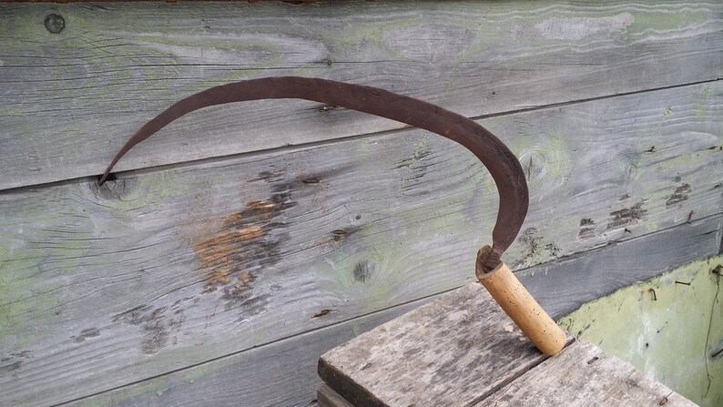 Vintage Sickle Hand Sickle Primitive Sickle Rusty Sickle - Etsy