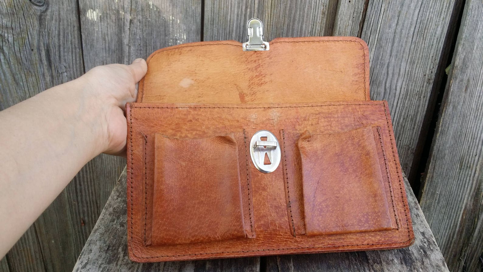 Vintage Leather Wallet Mens Leather Wallet Vintage Wallet | Etsy