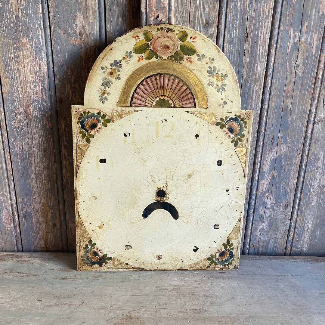 Victorian Clock Face-grandfather Clock Face-antique Clock Face ...