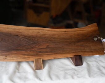 Live Edge Walnut Charcuterie Board - Etsy