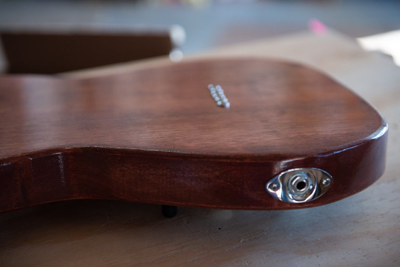 Handmade Telecaster Red Stain Birchwood Intonated W/ Hardcase | Etsy