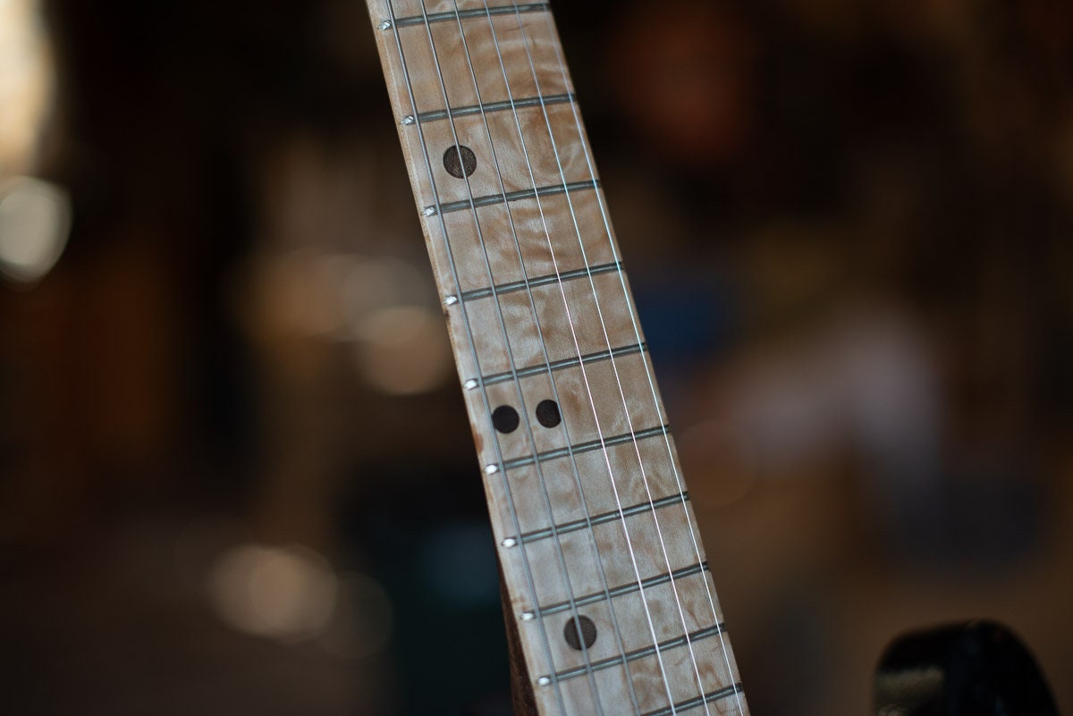 Handmade Black Stained Oak Telecaster & Walnut Neck - Etsy