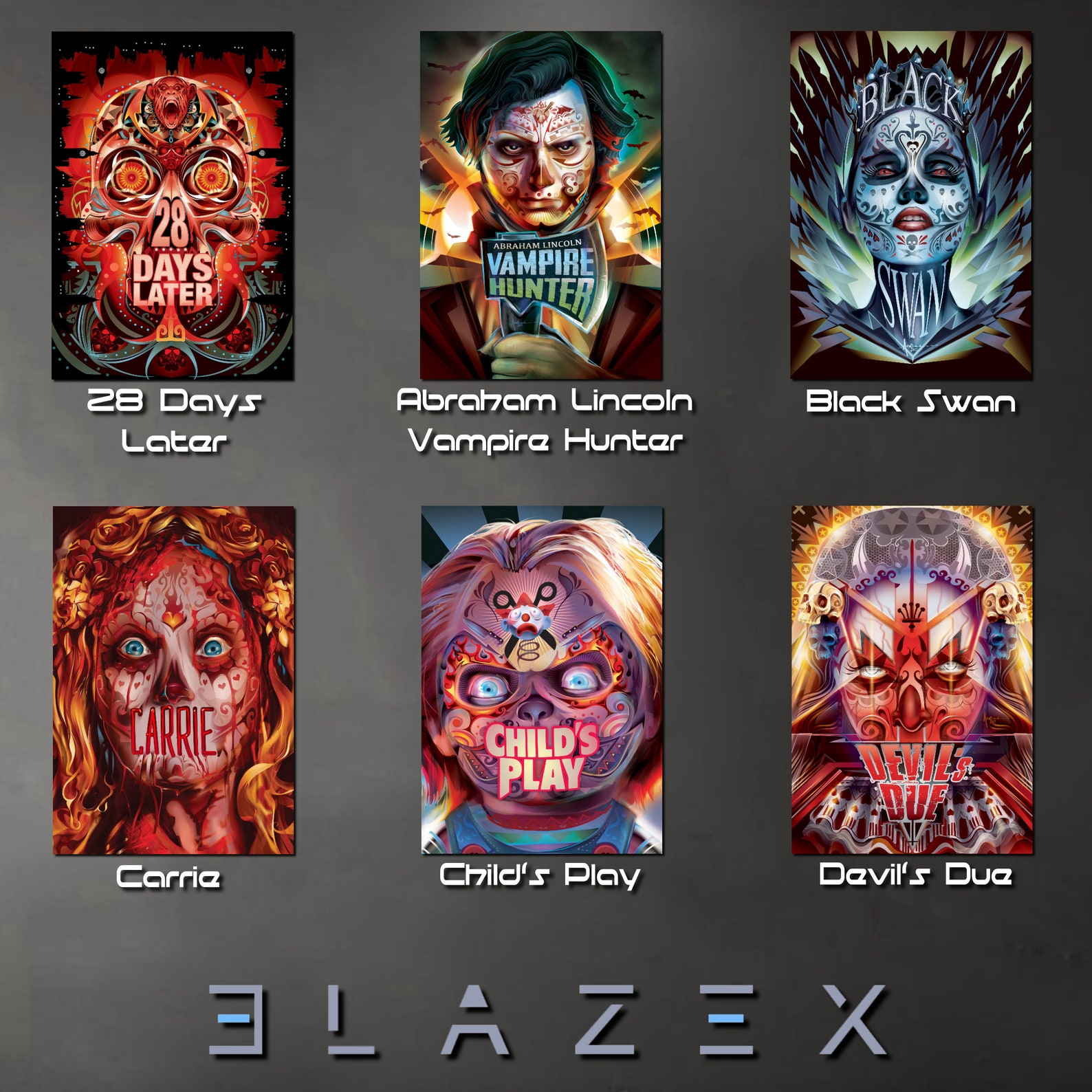 Art Scary Horror Movie Posters A4, A3, A2 Prints Satin 260gsm - Etsy