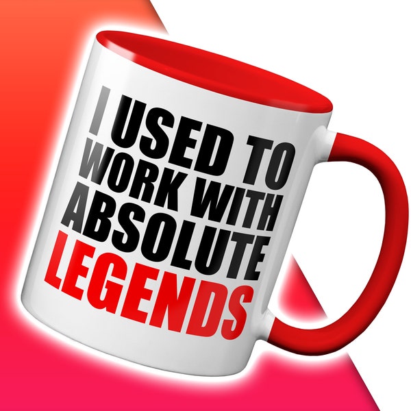 I Used to Work With Absolute Legends Mug and Coaster - Etsy