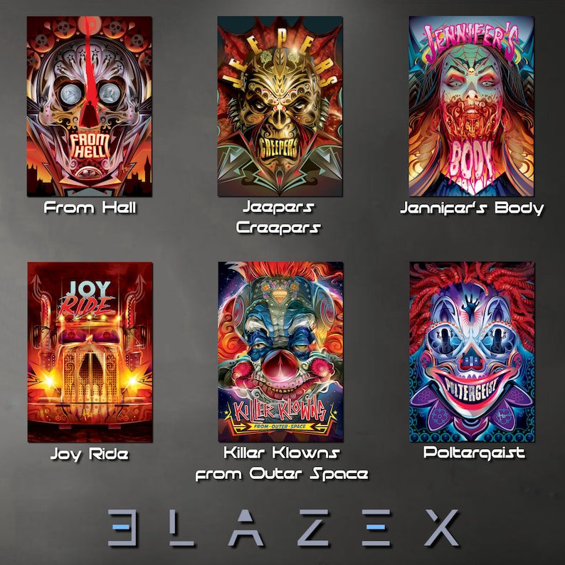 Art Scary Horror Movie Posters A4, A3, A2 Prints Satin 260gsm - Etsy