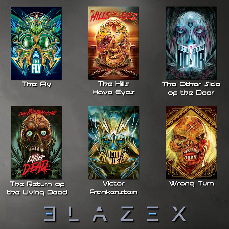 Art Scary Horror Movie Posters A4, A3, A2 Prints Satin 260gsm - Etsy