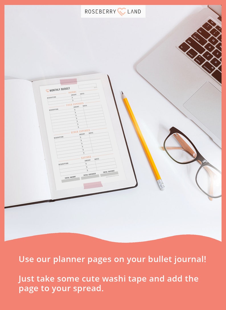 Printable / Digital Planner Basics Printable Pages Any Size 14 Pages Instant Download Fillable ...