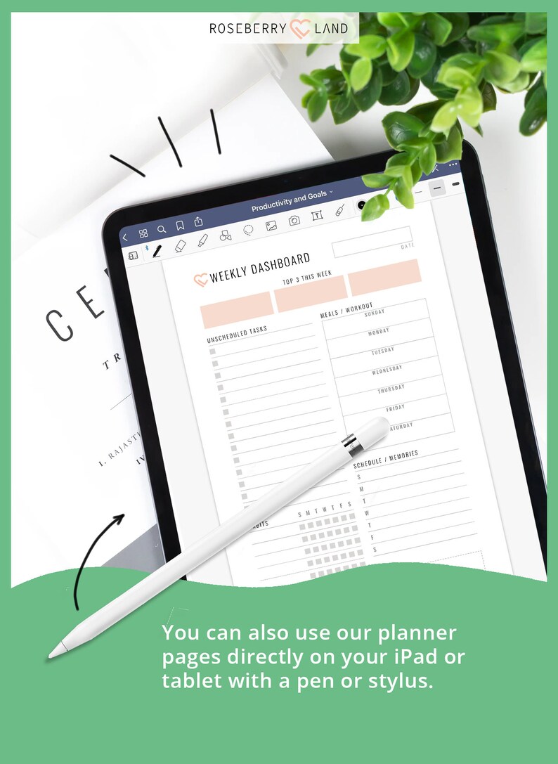 Printable / Digital Planner Basics Printable Pages Any | Etsy