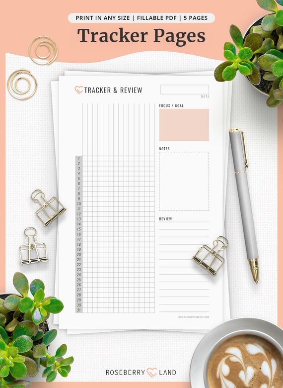 Printable / Digital Tracker Pages Printable Pages Any - Etsy