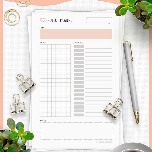 Printable / Digital Project Plans Printable Pages Any - Etsy