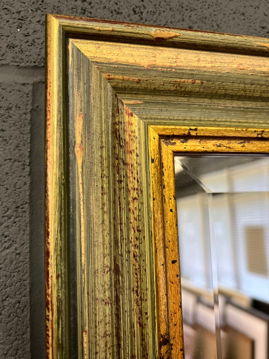 Handmade Wall Mirror Handcrafted Mirror Michelangelo Green Gold ...