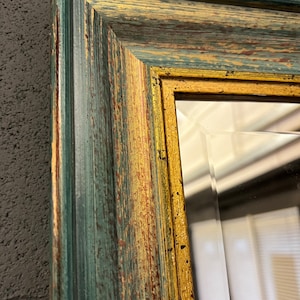 Handmade Wall Mirror Handcrafted Mirror Michelangelo Blue Gold ...