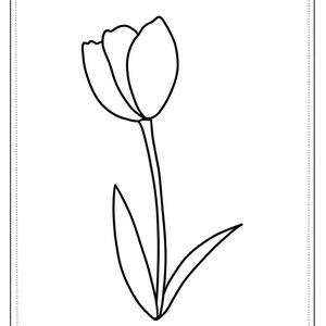 Spring Coloring Pages- Bold & Classic Outlines - Etsy