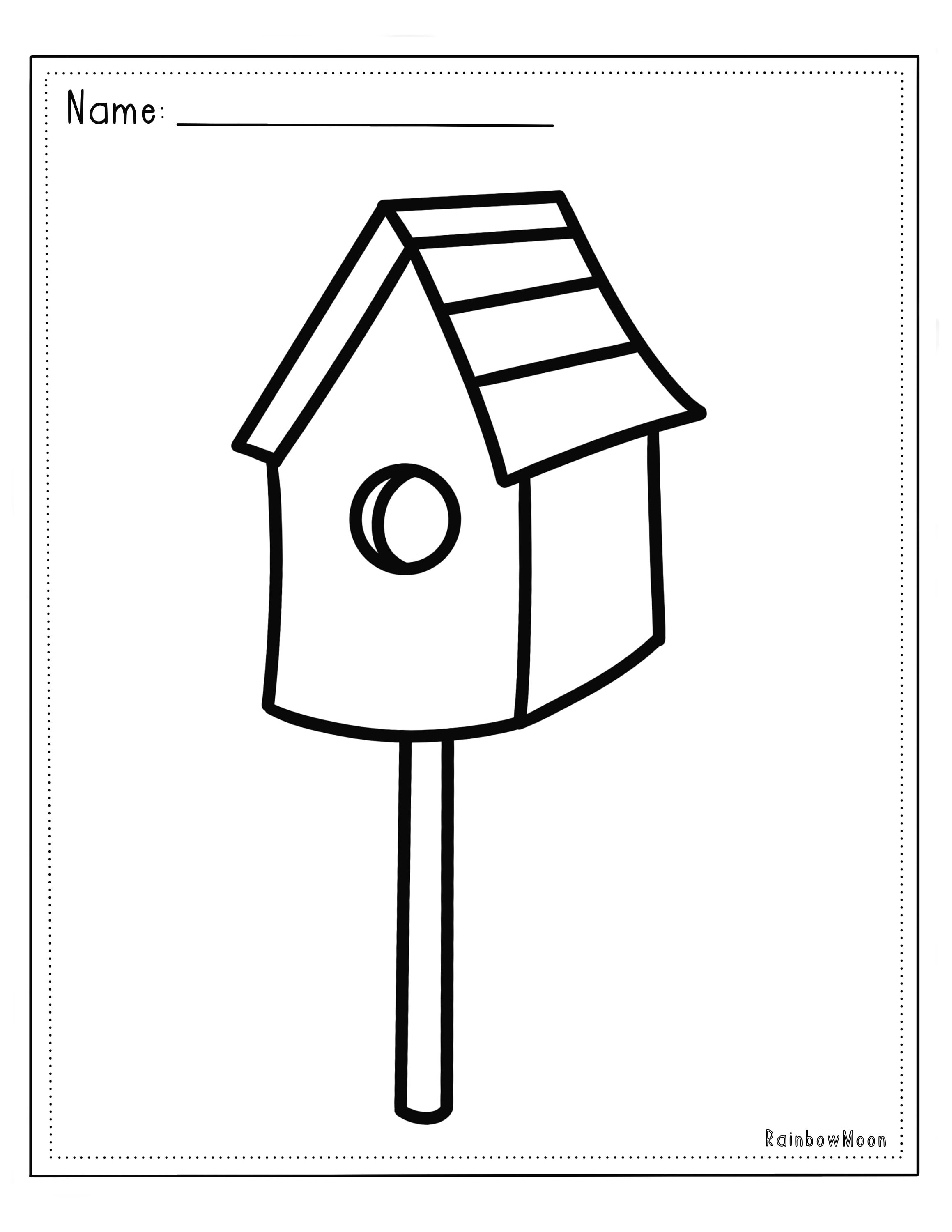 Spring Coloring Pages- Bold & Classic Outlines - Etsy