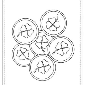 St. Patrick's Day Coloring Pages- Bold & Classic Outlines - Etsy