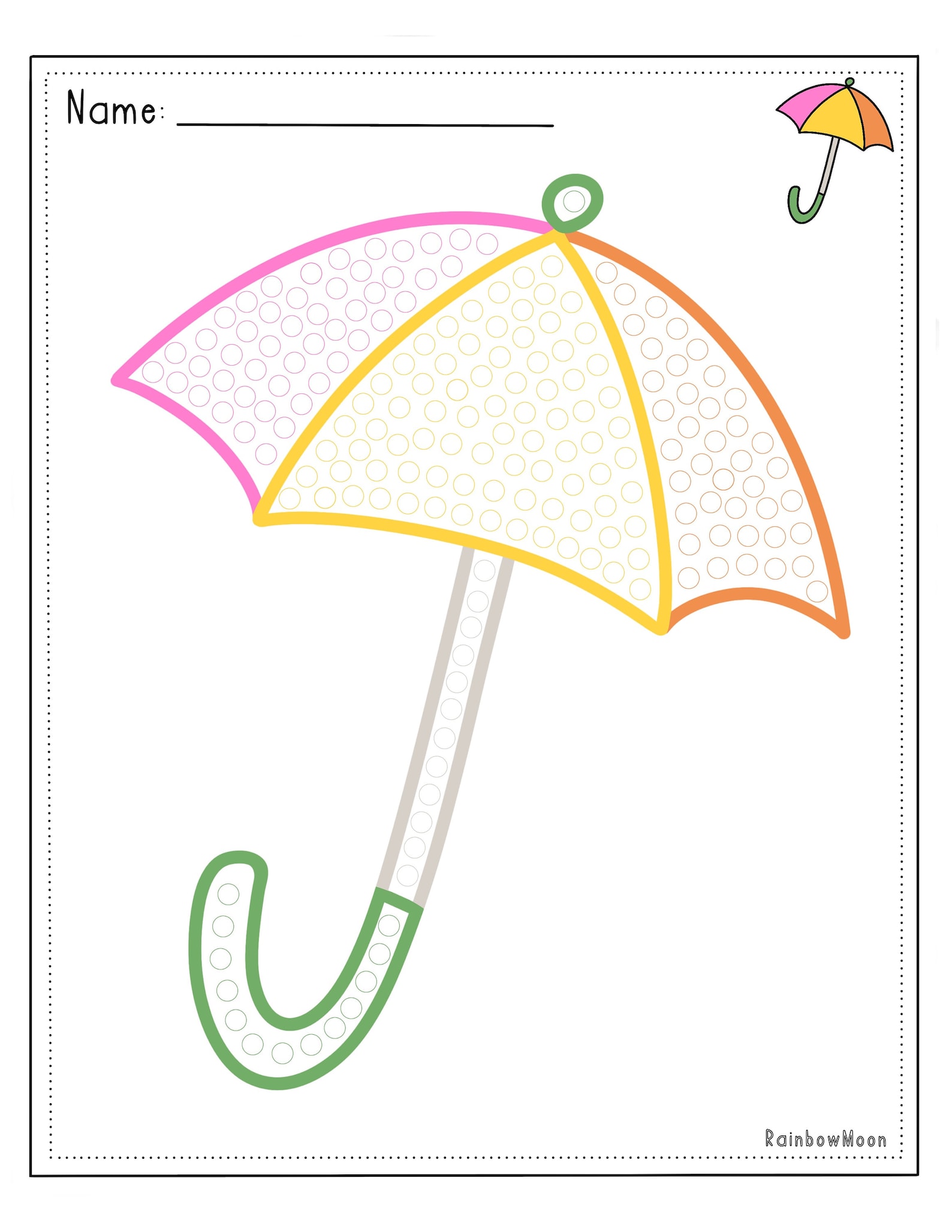 Spring Dot Art and Q-tip Art Worksheets- BW and Color! - Etsy