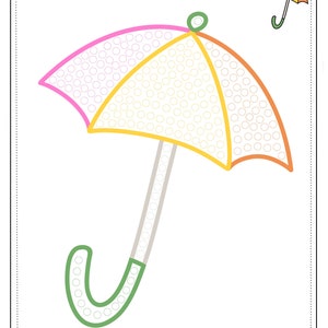 Spring Dot Art and Q-tip Art Worksheets- BW and Color! - Etsy