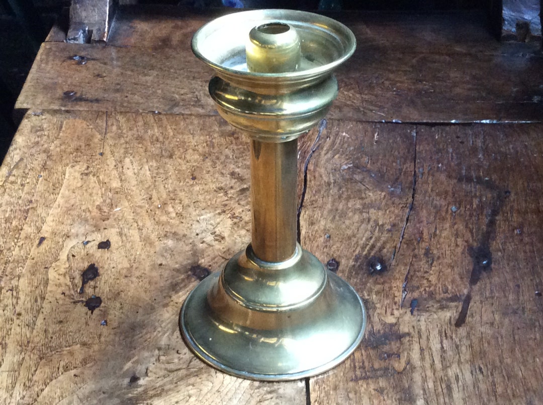 Antique Brass Spring Loaded Student’s Candlestick - Etsy