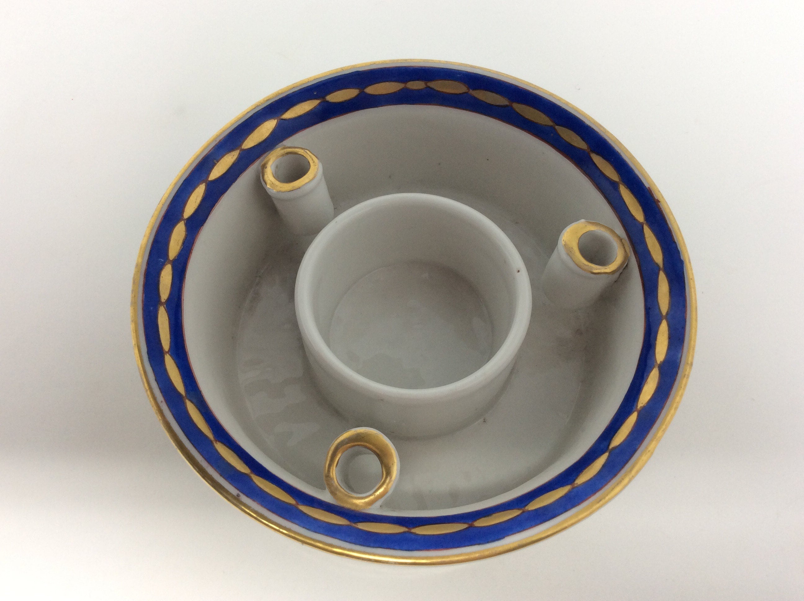 Antique Ceramic Porcelain Ink Stand With Ink Well and Pen - Etsy