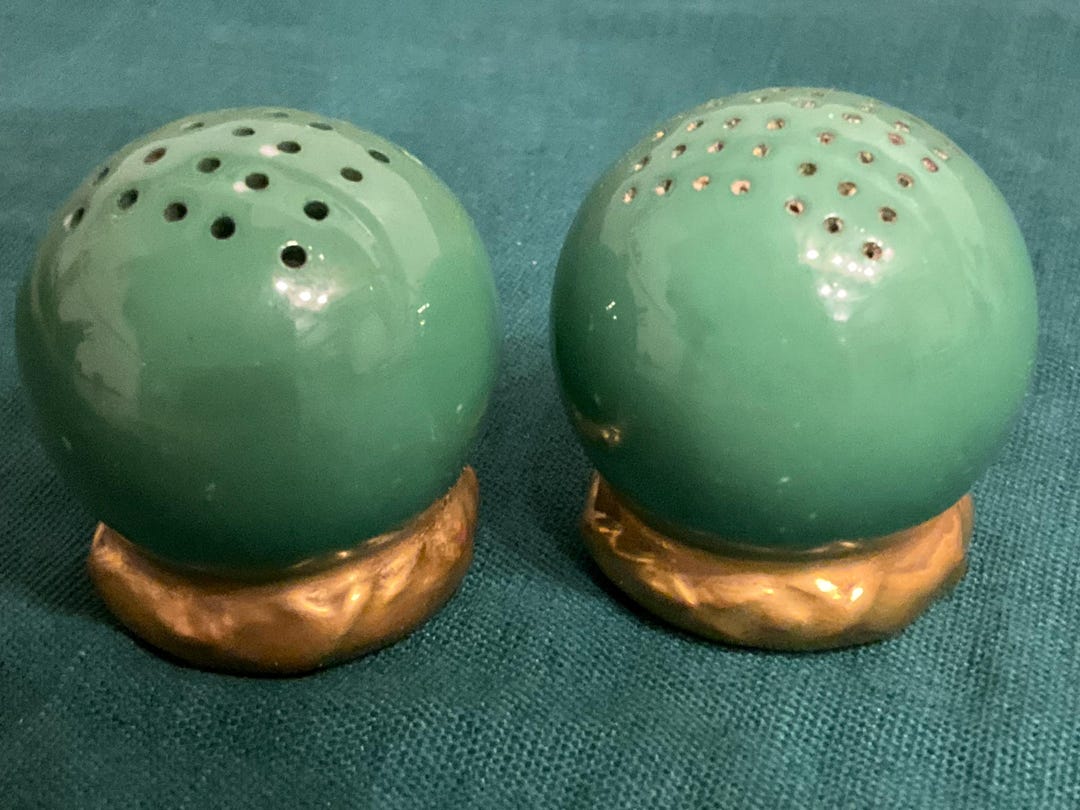 Royal Worcester Art Deco Spherical Salt and Pepper Shakers - Etsy