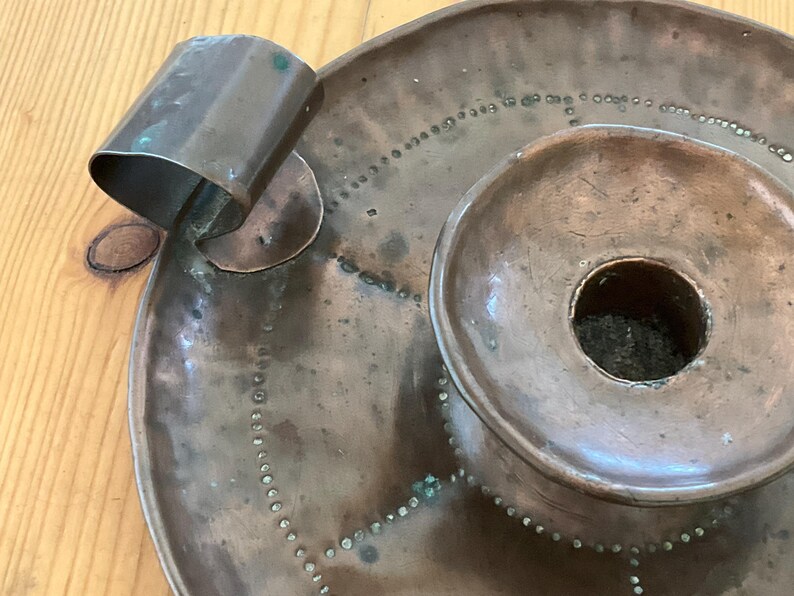 Arts and Crafts Hand Crafted Cornish Copper Chamberstick - Etsy
