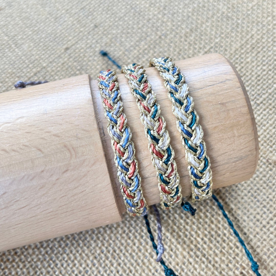 Waterproof Bracelet-waxed Cord Bracelet-wax String Bracelet-adjustable ...