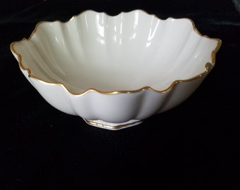 Gold rimmed bowl | Etsy