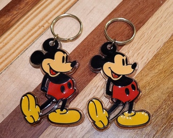 Mickey Acrylic Keychain - Etsy
