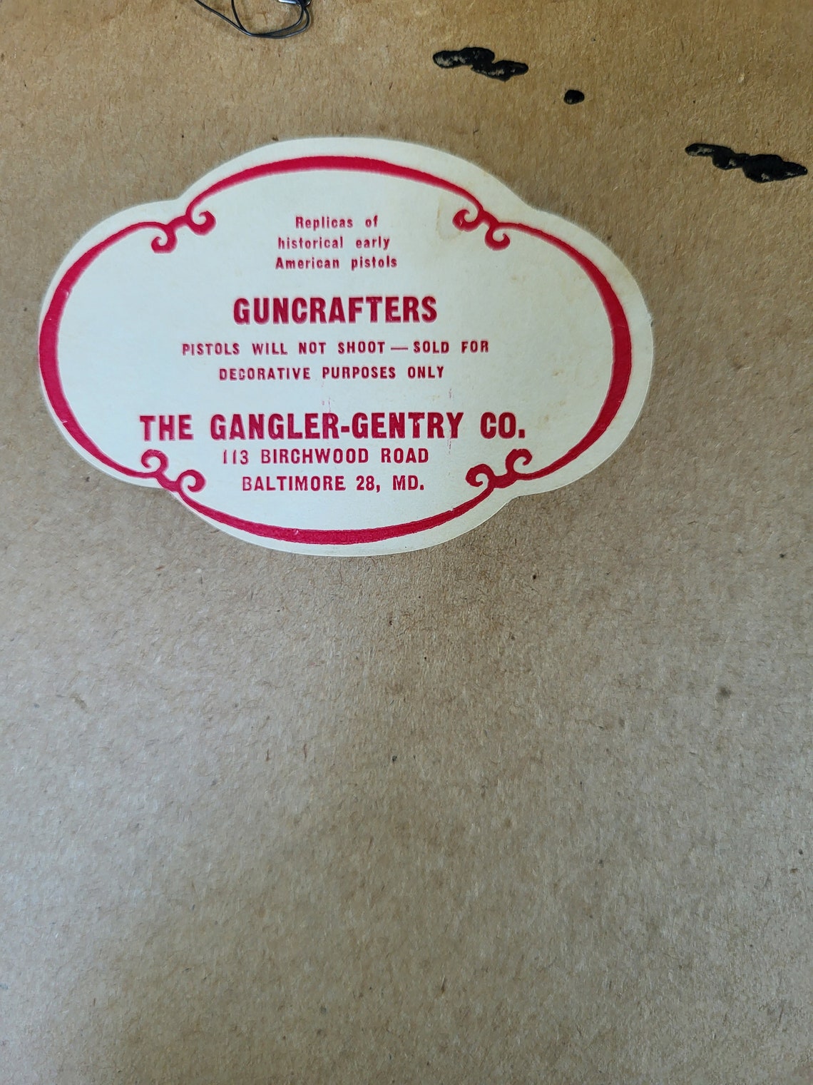 Vintage Guncrafters Shadowbox Gangler-gentry Co. - Etsy