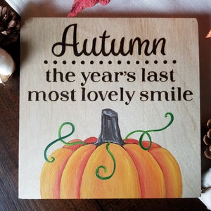 Wood Sign, Fall Sign, Painted Autumn Sign, Pumpkin Sign, Pumpkin Patch ...