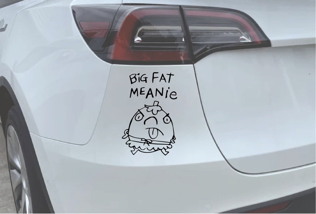 Spongebob, Big Fat Meanie, Car Decal, Vinyl Sticker, Cricut Decal, 90s ...