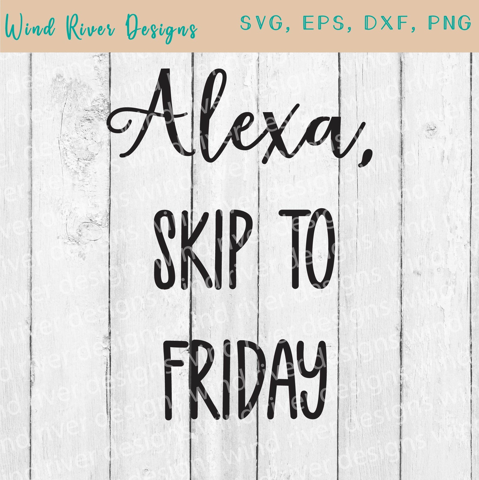 Alexa, Skip to Friday Digital File - Etsy